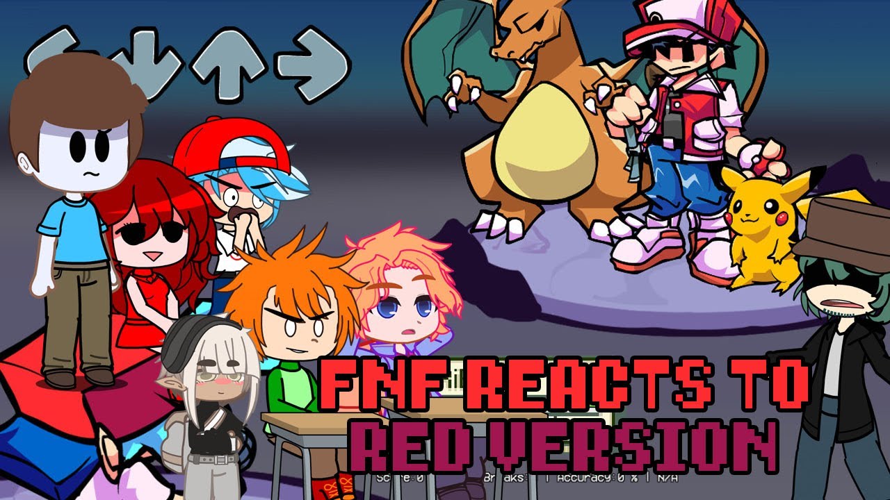 Friday Night Funkin' reacts to RED VERSION vs RED WEEK | xKochanx | FNF ...