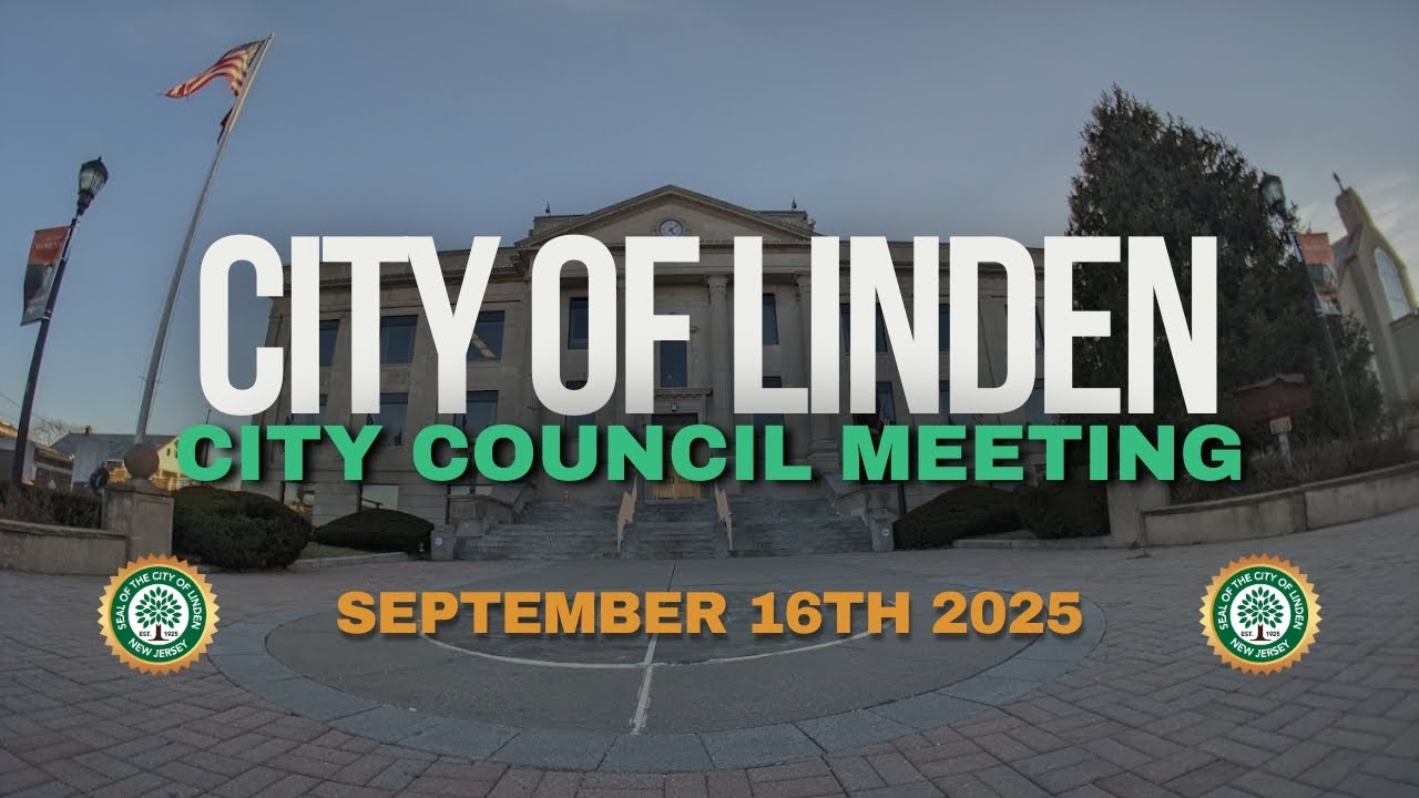 City Of Linden | City Council Meeting | September 16, 2025 - YouTube