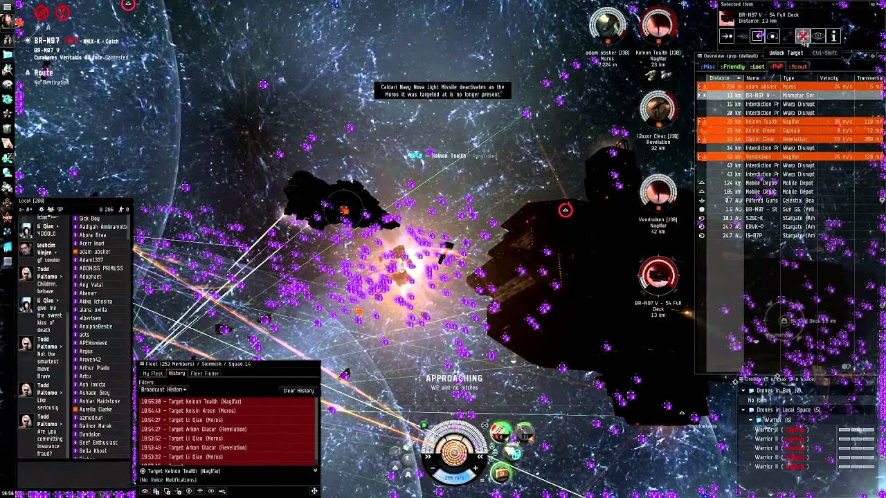 Eve Online: An beautiful screenshot from one of the largest player vs ...