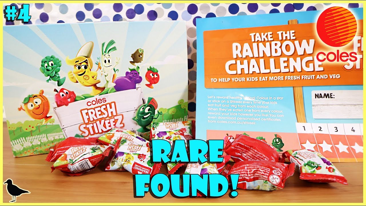 Coles Fresh Stikeez Opening #4 Rare Found & Poster! | Birdew Reviews ...
