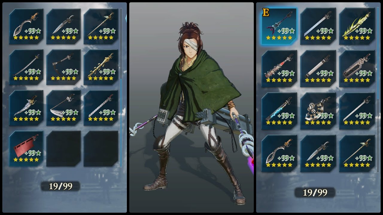 Attack On Titan 2 All Maxxed Out Blades (Final Battle DLC included)(99 ...