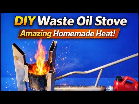 how to make waste oil burner stove || homemade used oil stove ...