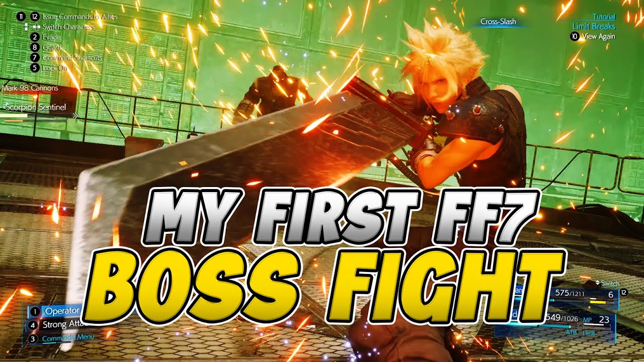 My First Time Playing Final Fantasy 7 Remake - First Boss Fight!! # ...