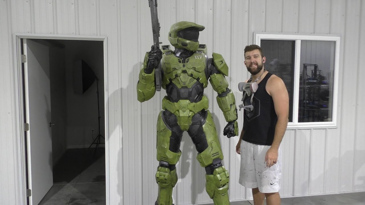 3D Printing a Life Sized Master Chief - Episode 6 - Weathering - YouTube