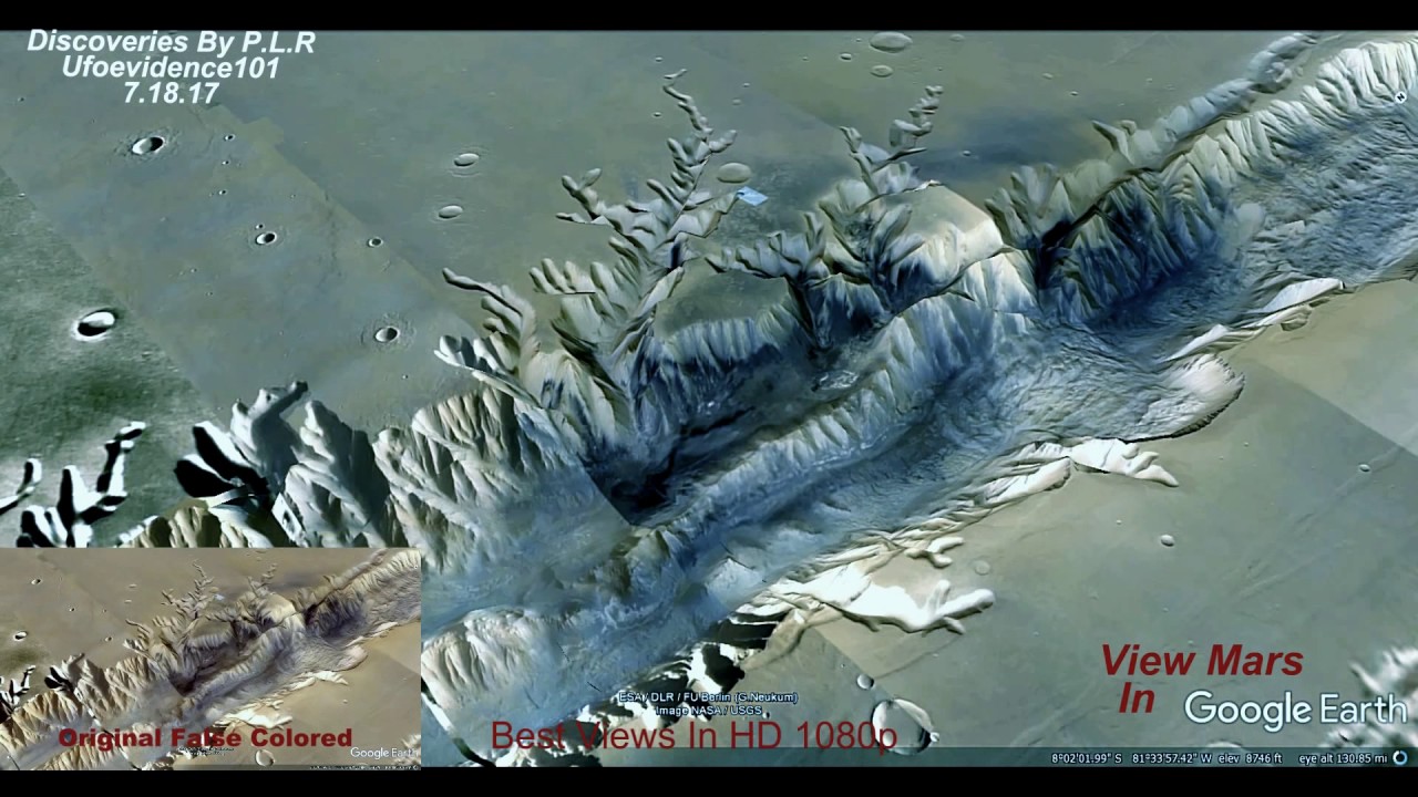 🔥Mars Valles Marineris Is A Huge Glacier!~Melting Snow & Ice /Lake ...