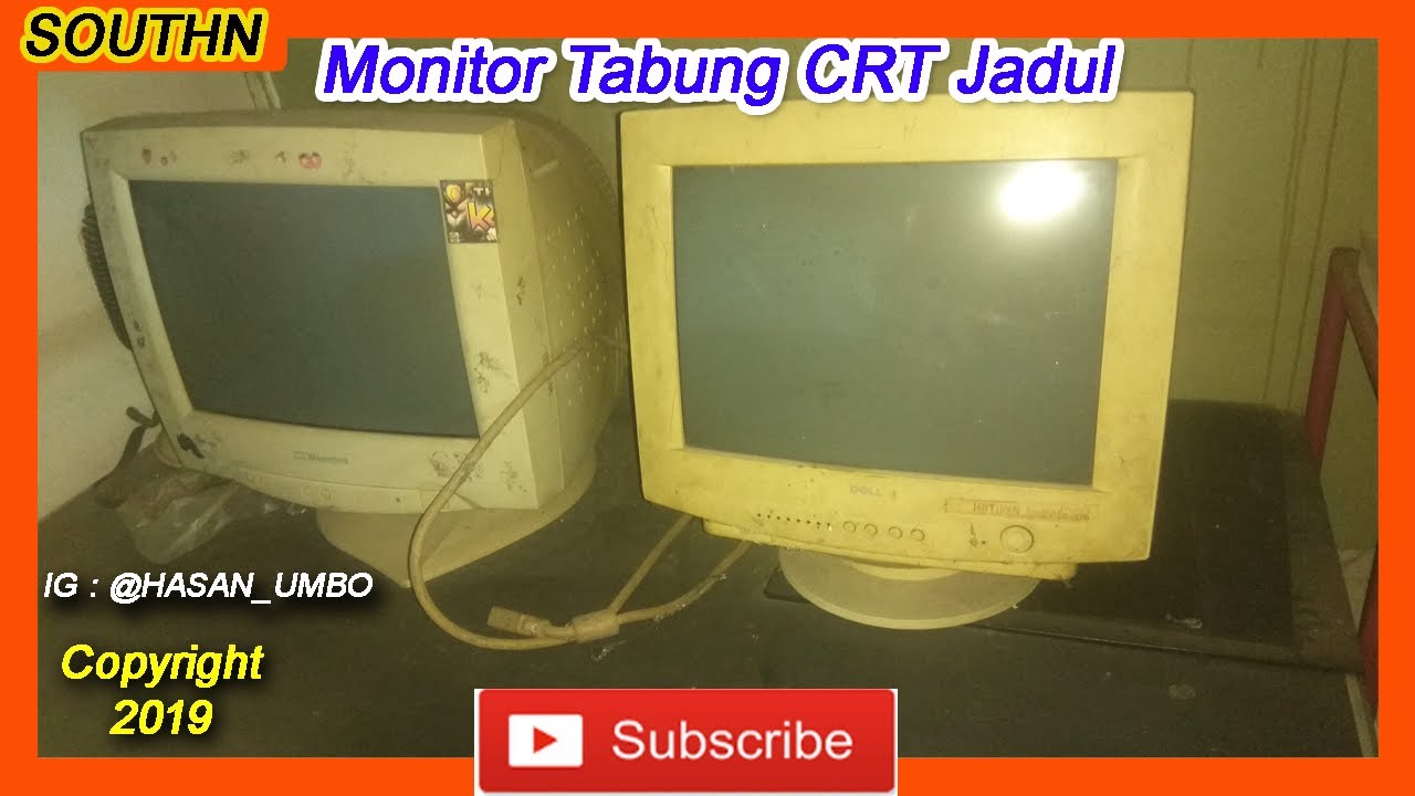 Monitor Tabung CRT Jadul untuk Komputer - YouTube