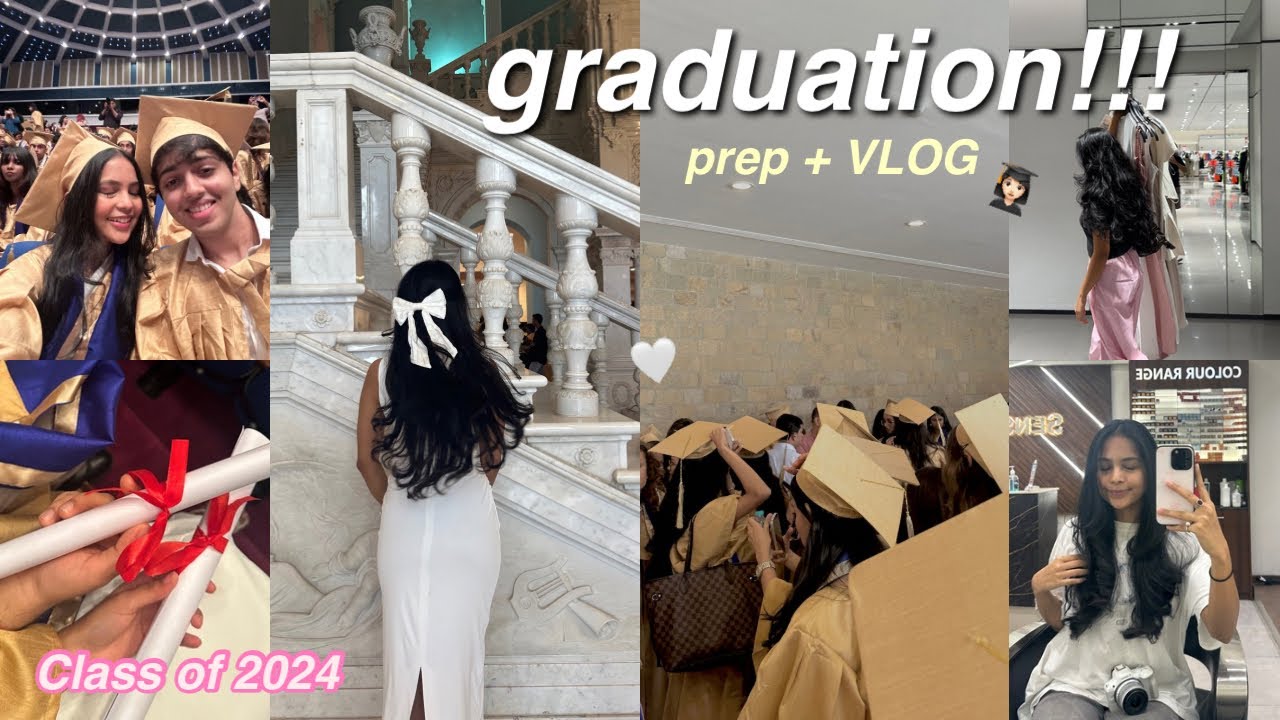 Graduation *PREP + VLOG* 👩🏻‍🎓⭐️🎀 picking a dress, last minute glow up ...