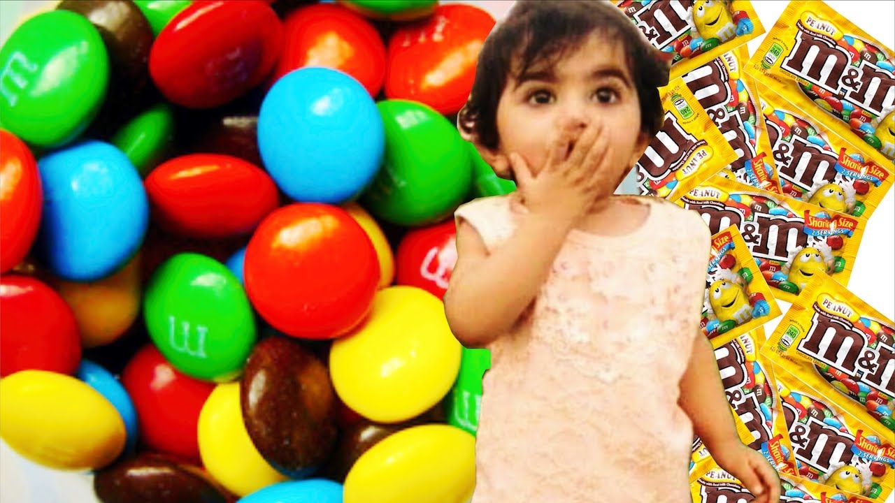 Big Show Of M&M Candy And Cocomo Candy With ABC Song with Anaya - YouTube