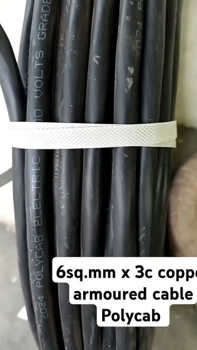 6sq.mm x 3c copper armoured cable #Polycab# #Coppercable#wire#armouredcable#djelectric ...