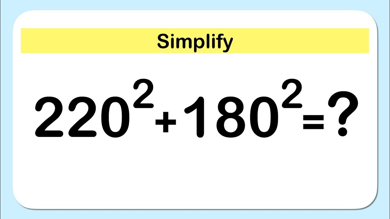 Simple Math Simplification Problem - YouTube Simple Math Simplification Problem - YouTube