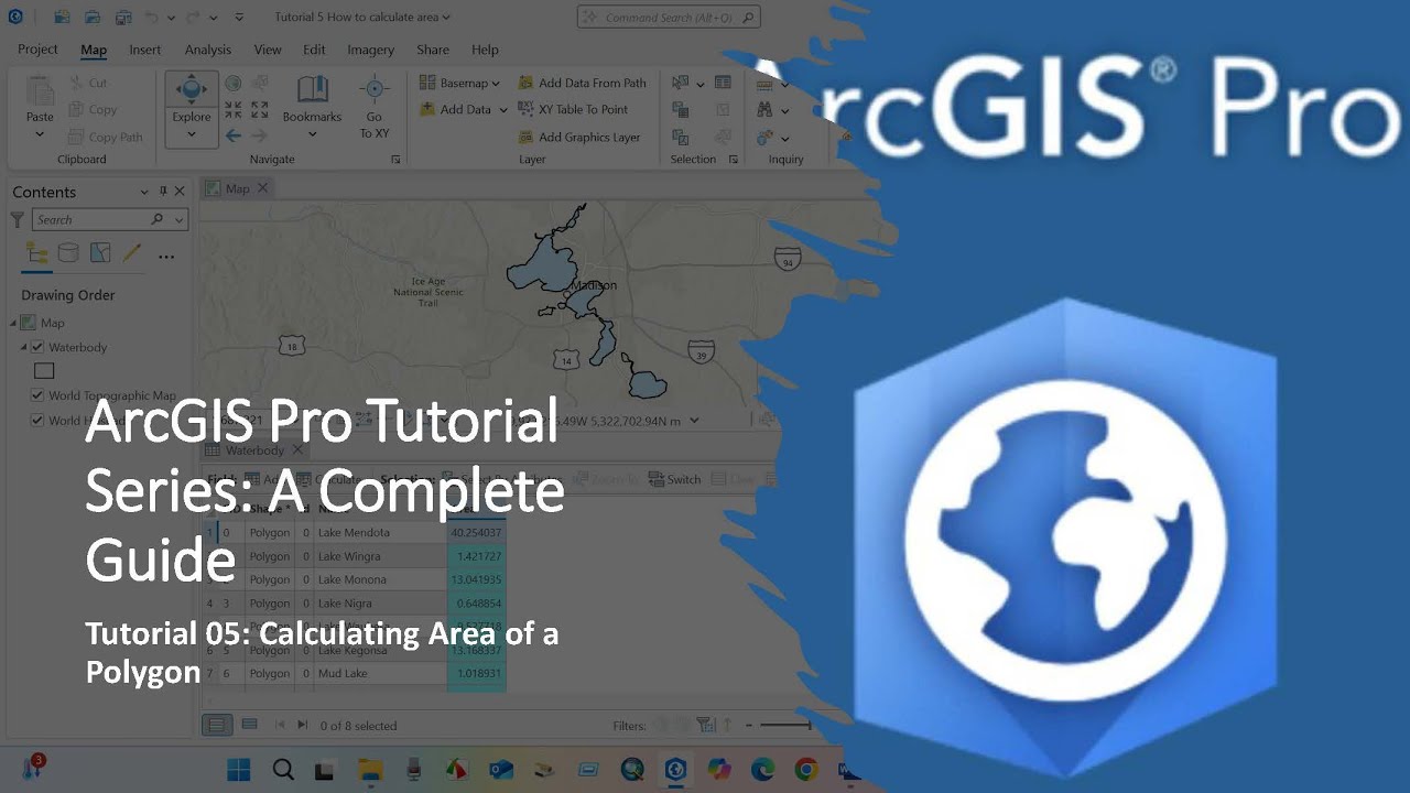 How to Calculate Area in ArcGIS Pro (Tutorial 5) - YouTube
