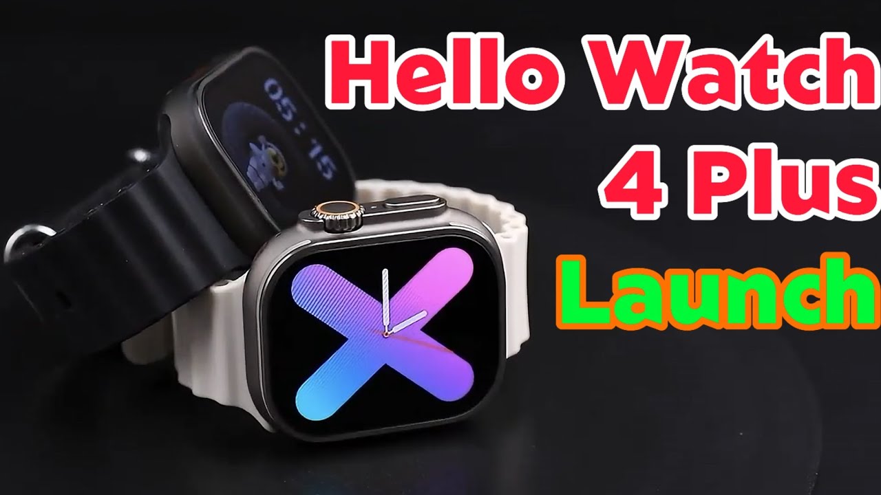 Hello Watch 4 Plus 4G Android Smartwatch-2.04 Inch Amoled Screen with ...
