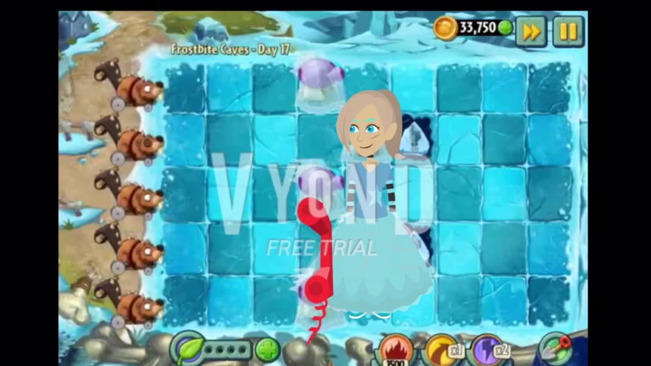 Plants Vs GoAnimate 2 Frostbites Caves Day 6 Frozen Elsa Wand Zombies ...