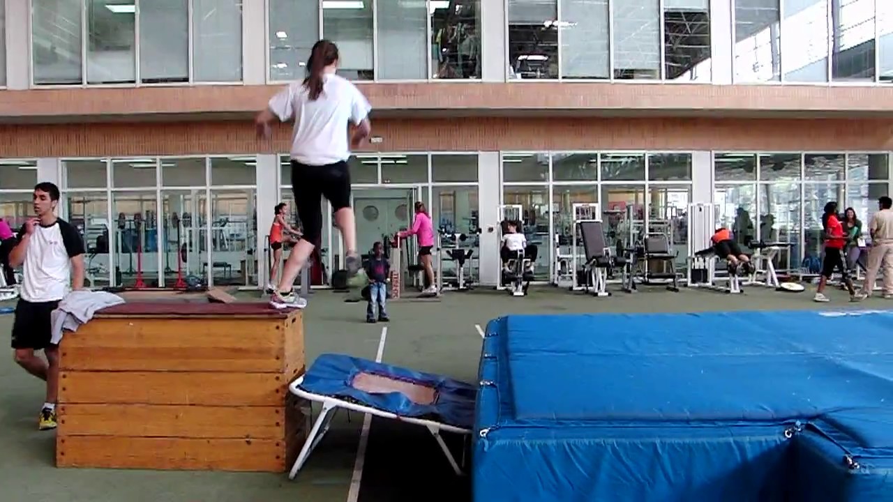 Polvoltim Drills. saltar desde plinto al minitramp y mortal atrás ...