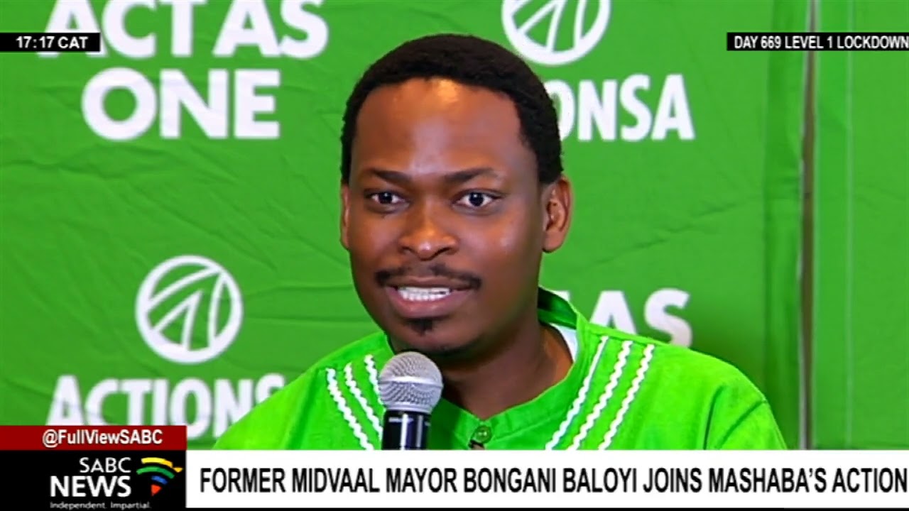 Former DA member and Midvaal mayor, Bongani Baloyi excited about ...