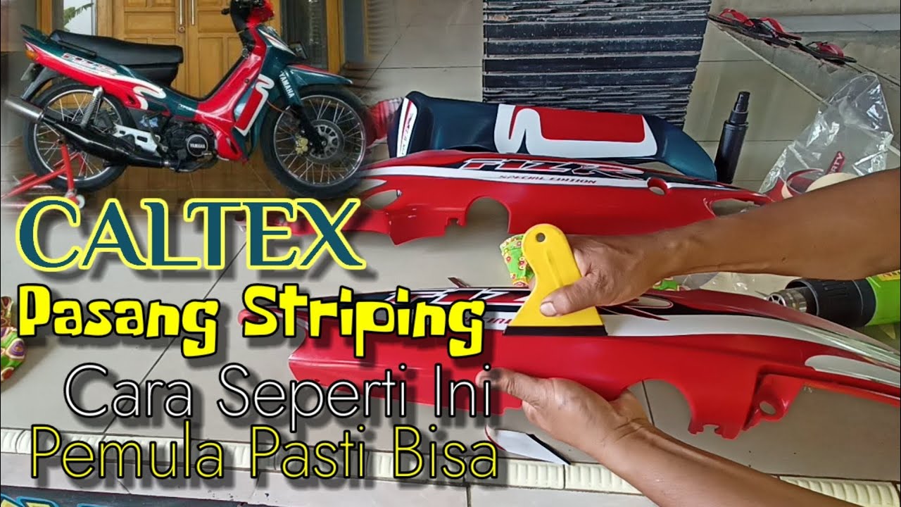 pasang striping caltex di selowin azza,,#restorasi #caltex # ...