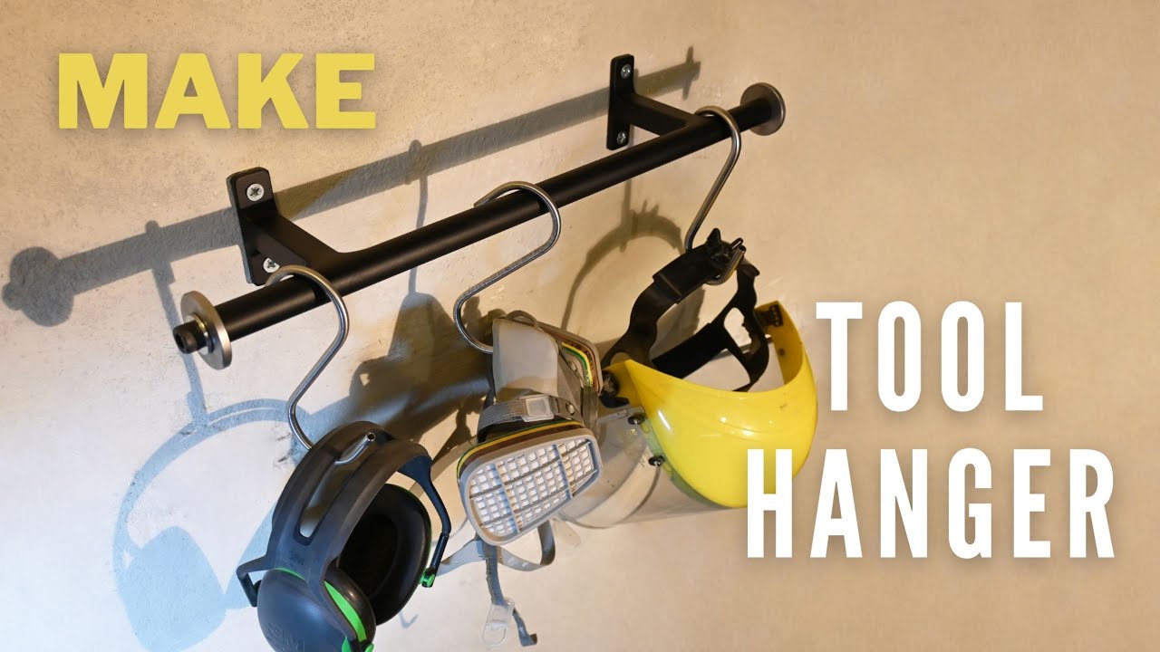 Crafting a DIY Iron Hanger for Tool Organization in the Garage! - YouTube