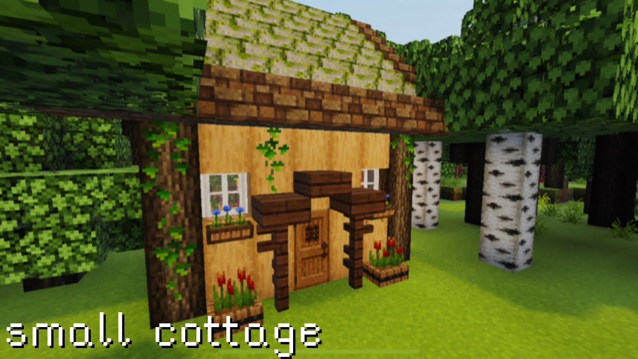 Small cottage 🧺👒 (mcpe build) - YouTube