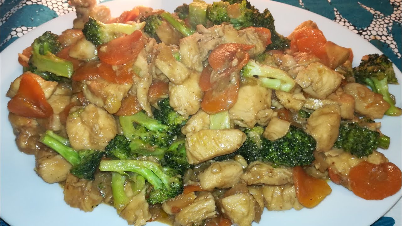 FRANGO COM BRÓCULOS E CENOURA Á MODA CHINESA, super fácil de fazer 😉 ...