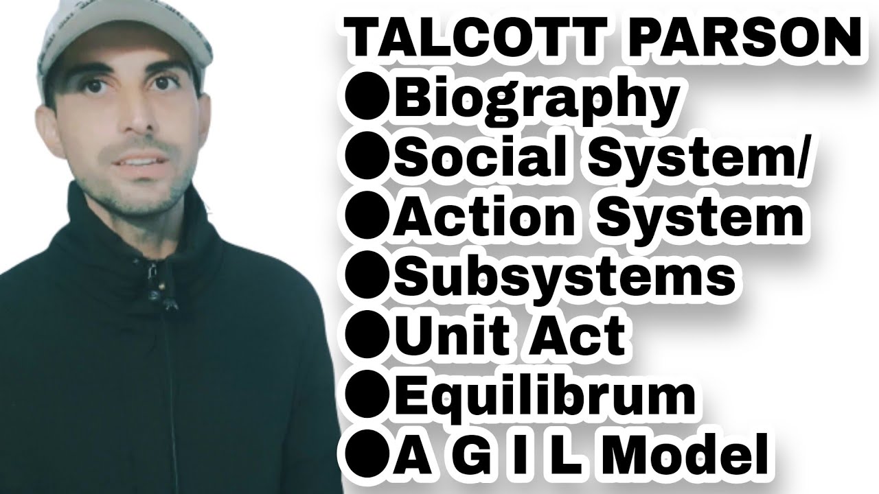 Talcott Parson's A G I L |Model|Urdu| Parson Theories|Sociology - YouTube