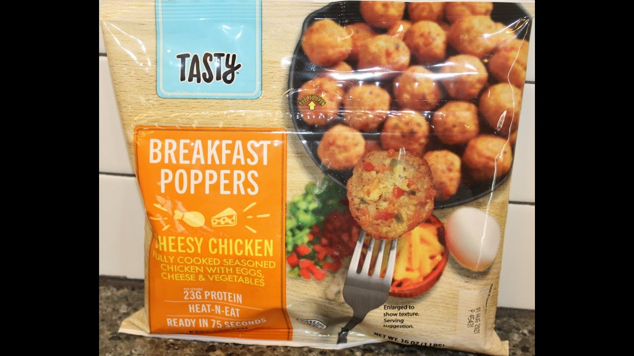 Tasty Breakfast Poppers: Cheesy Chicken Review - YouTube