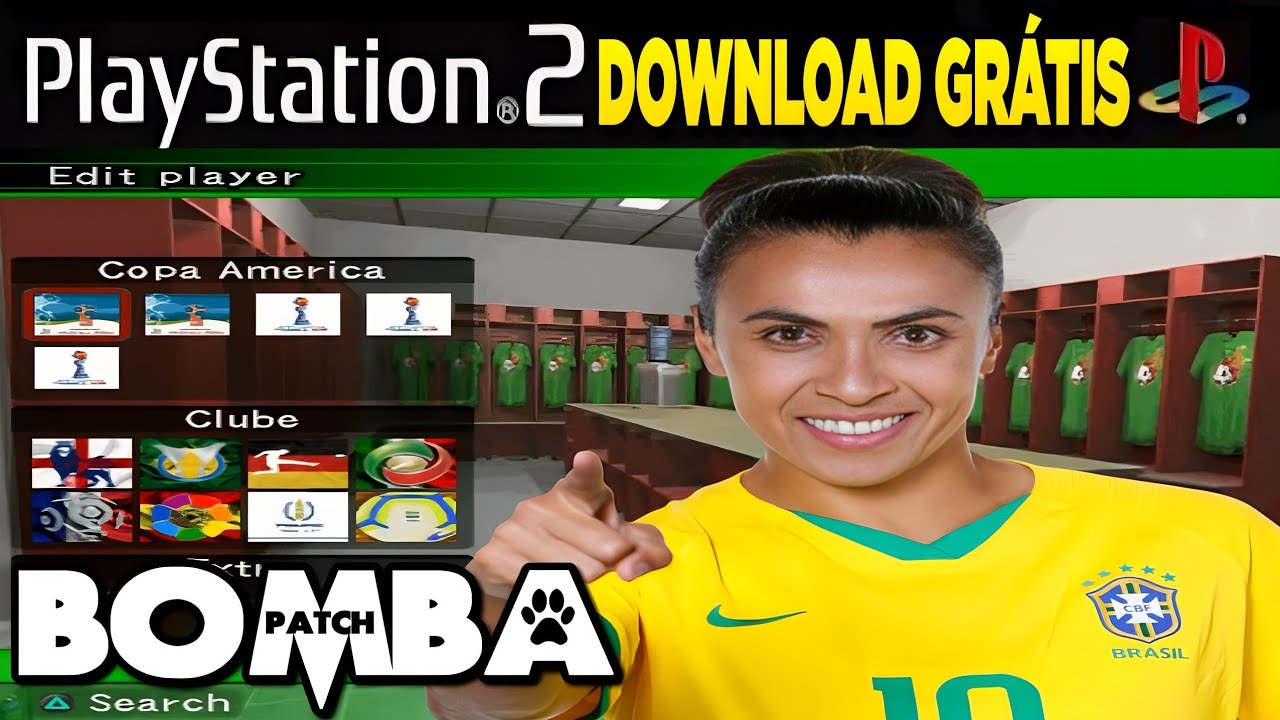 BOMBA PATCH 2020 PS2 ISO BRASILEIRÃO FEMININO DOWNLOAD - YouTube