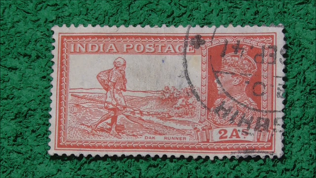 The Awesome 1937 Indian Dak Runner Postage Stamp #philately #india # ...