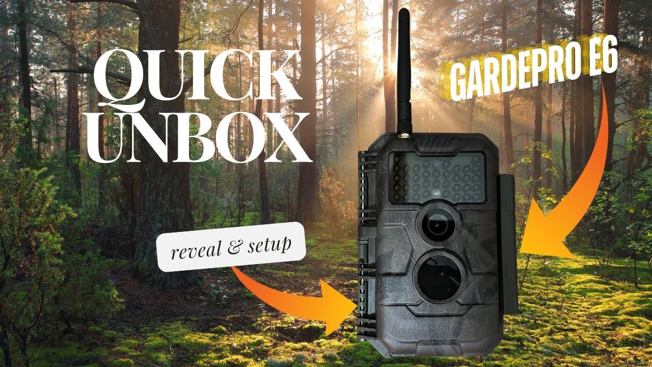 GardePro E6 trail camera ( Quick unbox & reveal/setup ) - YouTube