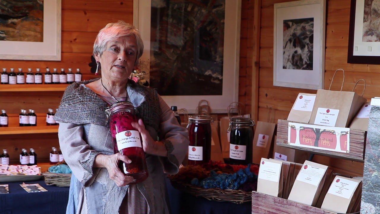 Woolfest - Virtual stall by Helen Melvin of Fiery Felts - YouTube