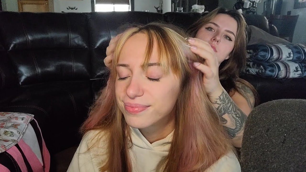 ASMR- Scalp Scratching W/ My Sister! - YouTube