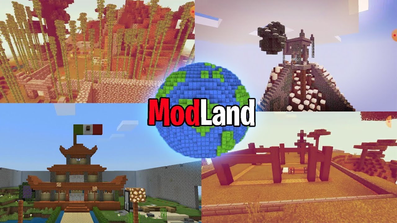 Todas Las Casas De MODLAND / ModLand #22 SERIE DE MODS MINECRAFT PE ...