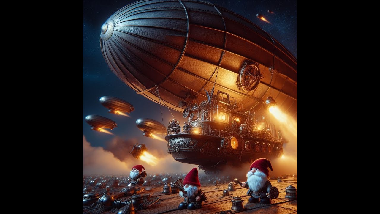 Gnome spies commandeer a zeppelin - YouTube