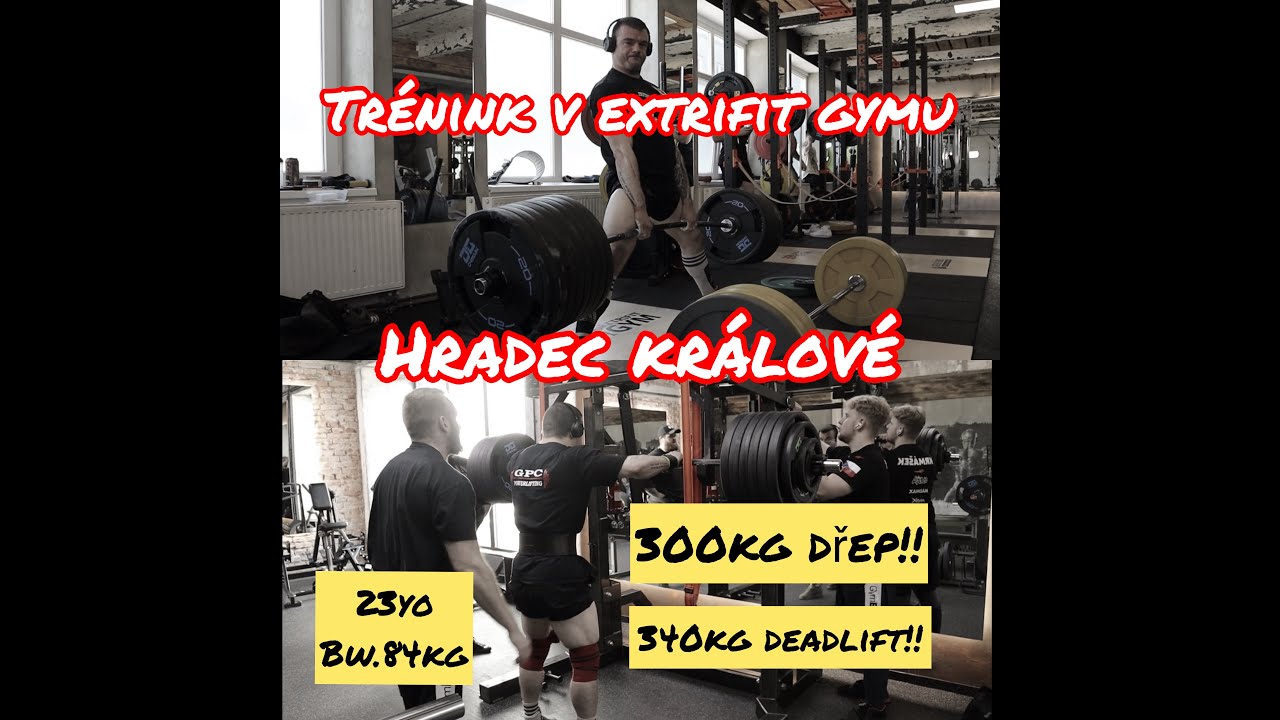 300KG DŘEP?? 340KG DEADLIFT?? 23YO, BW.84KG. EXTRIFIT GYM HRADEC ...