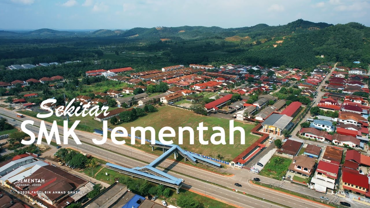 Sekitar SMK Jementah | Malaysia Drone View 4K - YouTube