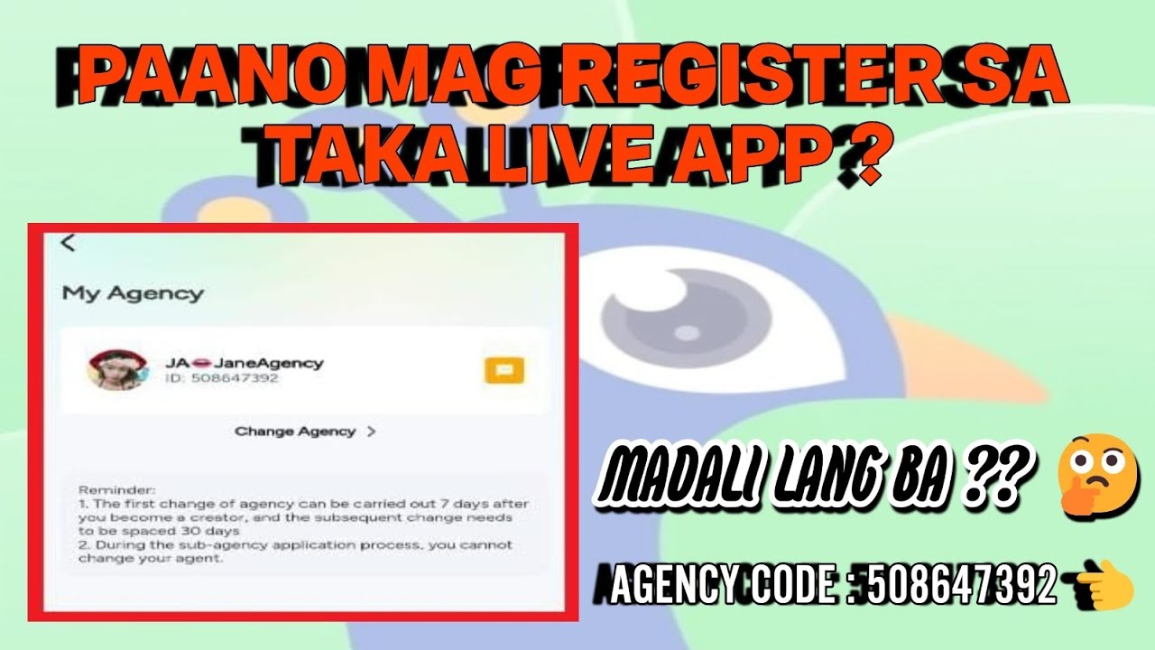 HIRING TAKA LIVE APP | HOW TO JOIN AGENCY ? 💰 - YouTube