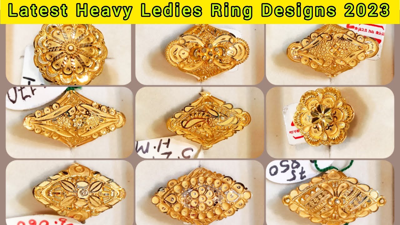 Latest Gold Ledies Ring Designs with price || Upto 10000/- best Designs ...