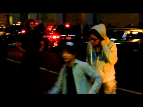 [Fancam] Shinee's minho, key, taemin & F(x)'s amber heading to their hotel