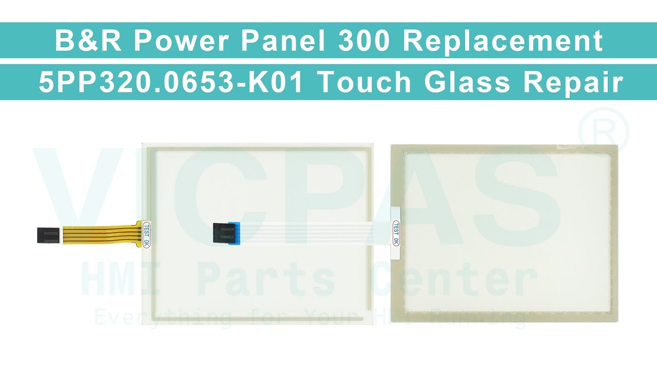 B&R Power Panel 300 Series 5PP320.0653-K01 HMI Panel Glass Replacement ...