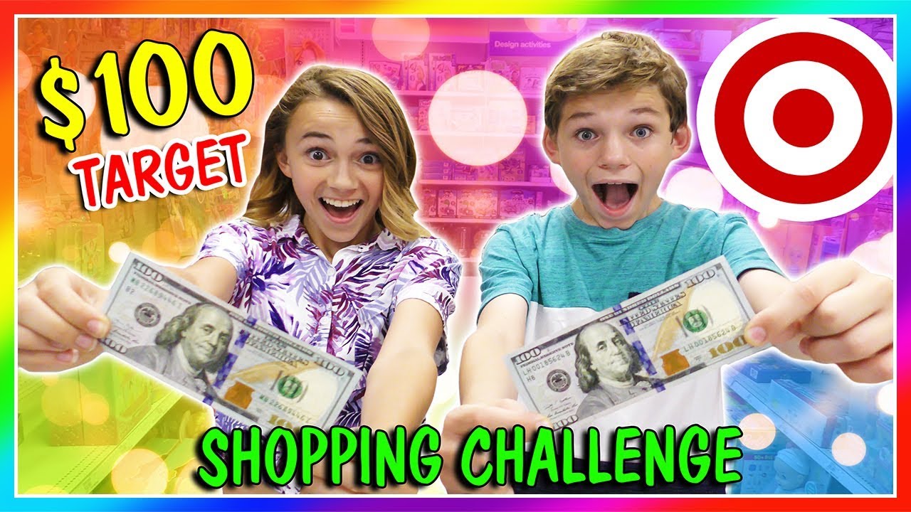 $100 SHOPPING CHALLENGE AT TARGET | What do we get? | We Are The ...