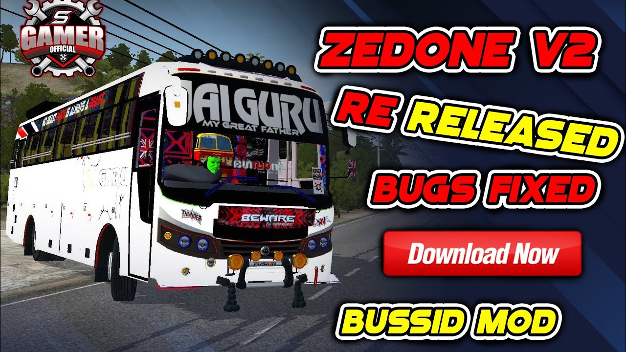 Zedone v2 | Re Released | Bugs Fixed | Download Now | Bussid mod - YouTube
