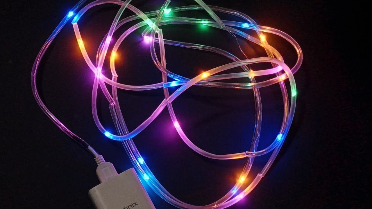 How To make a Decoration String light at home using fairy lights & pipe ...