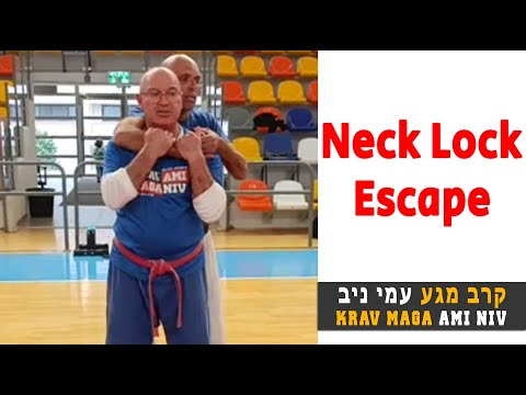Israeli Krav Maga Ami Niv how to escape neck lock? - YouTube