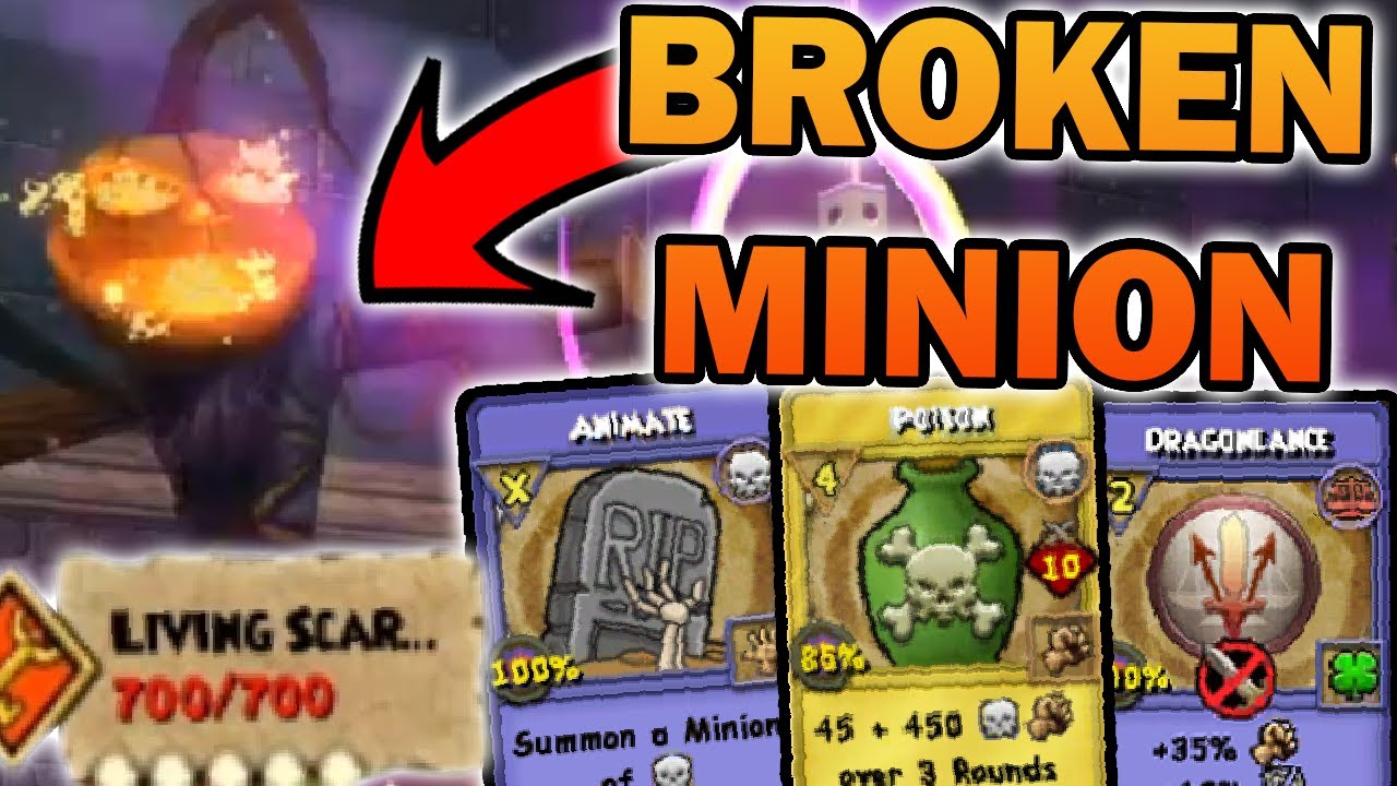 Using FORGOTTEN Death Minion To DOMINATE In Wizard101 PvP... - YouTube