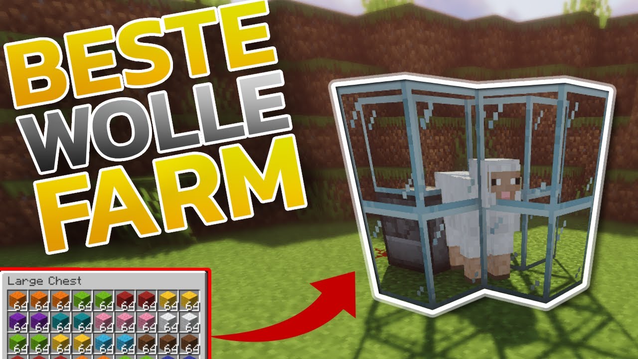 Wolle Farm (Automatisch) 1.20 & 1.19 Minecraft Einfaches Tutorial - YouTube