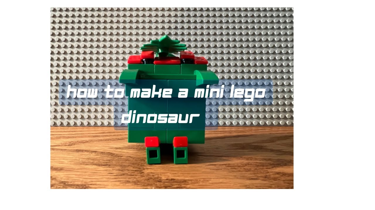 how to make a mini Lego dinosaur - YouTube