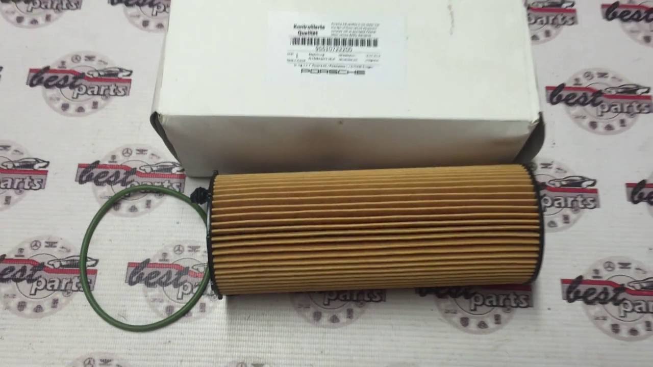 95510722200 Фильтр масляный diesel Porsche Cayenne 957/958 - YouTube