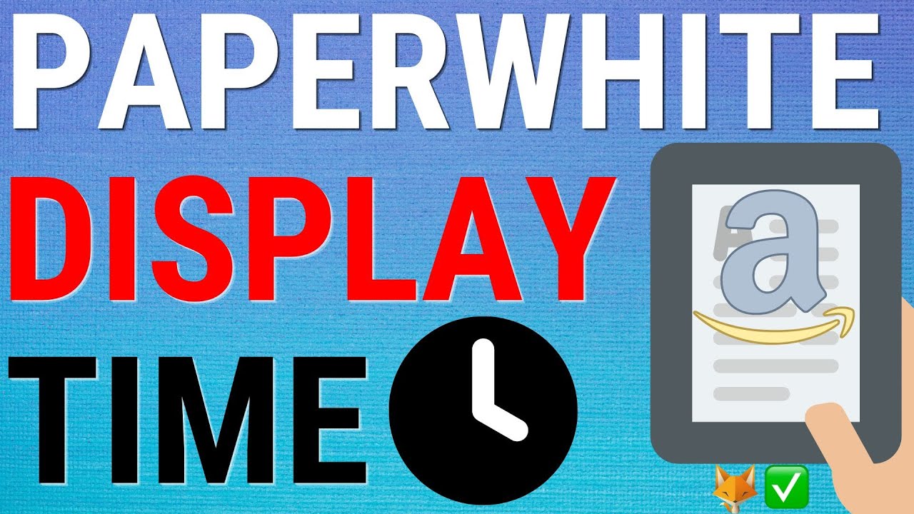 Kindle Paperwhite: How To Display Time While Reading - YouTube