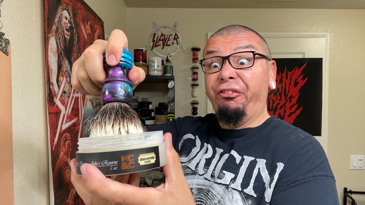How to face lather for a shave - YouTube