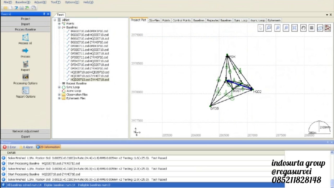 HI-TARGET V30 V60 V90 POST PROCESSING / OLAH DATA DI HGO - YouTube