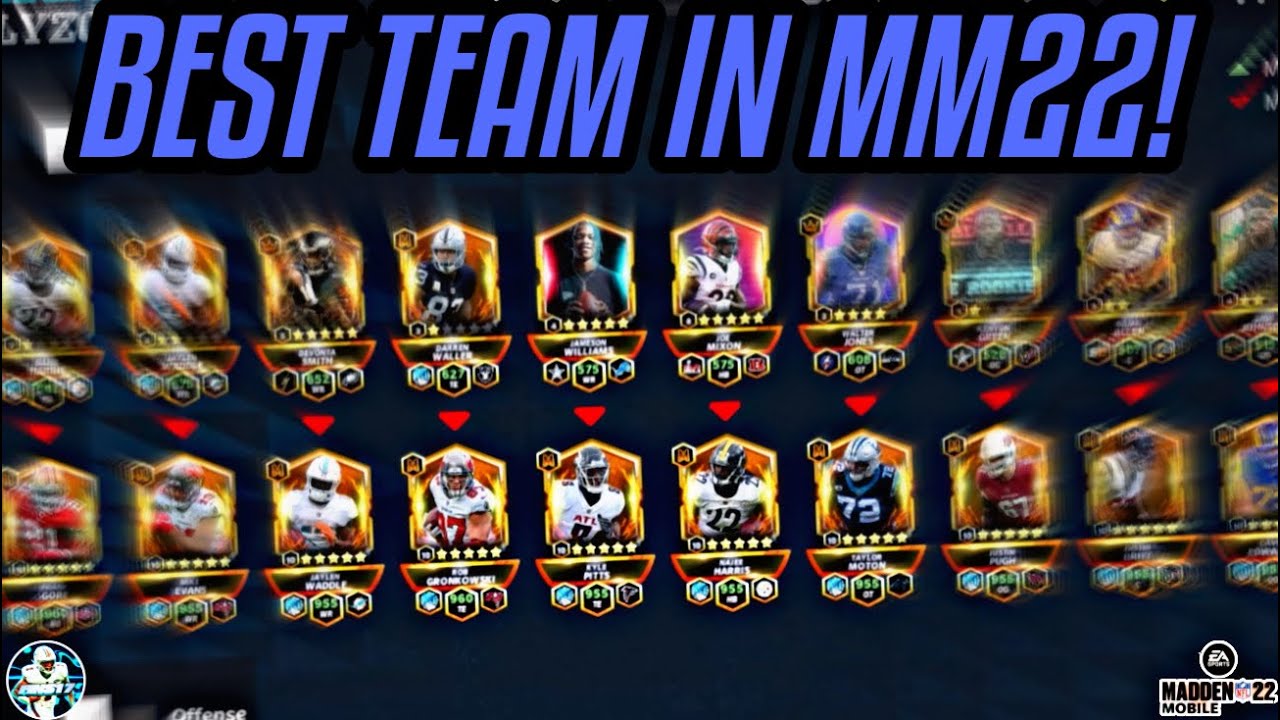 BEST TEAM IN MADDEN MOBILE 22! 955 OVRS?! Madden Mobile 22 - YouTube